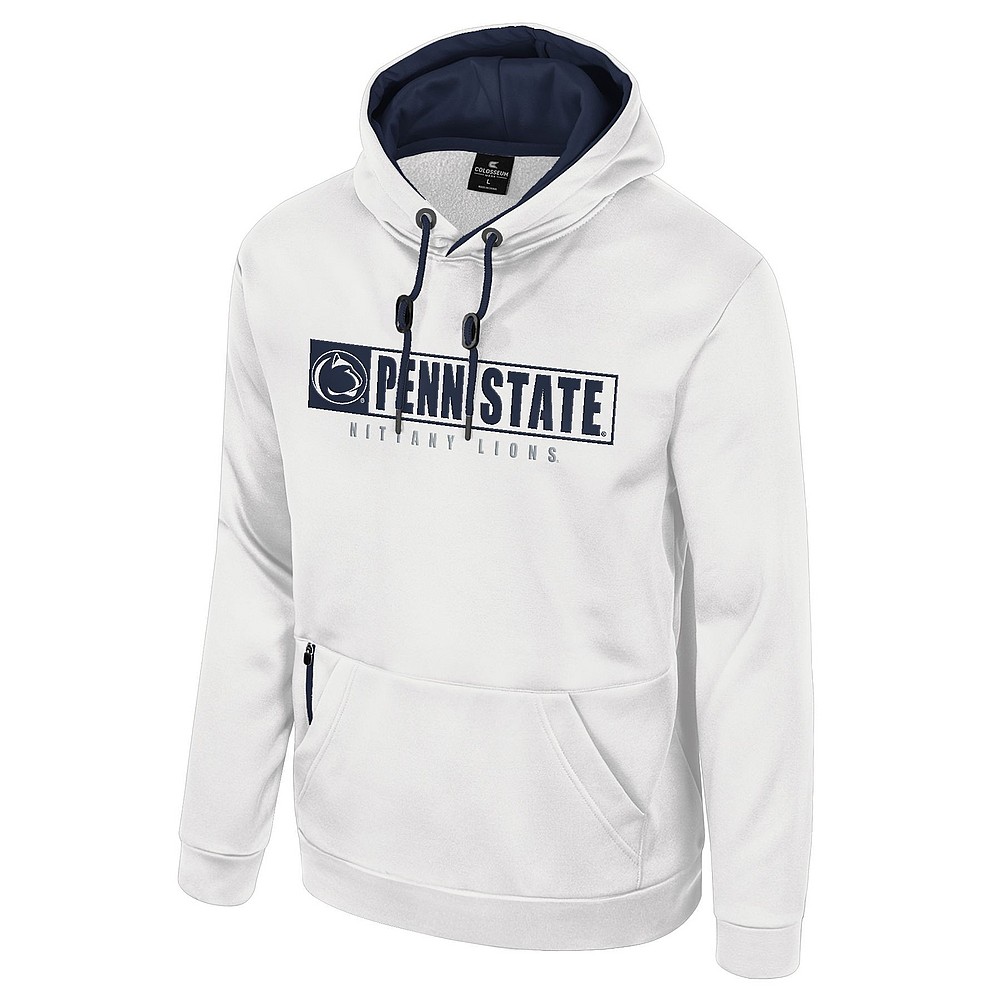 Penn State Nittany Lions White Mainframe Performance Hooded Sweatshirt ...