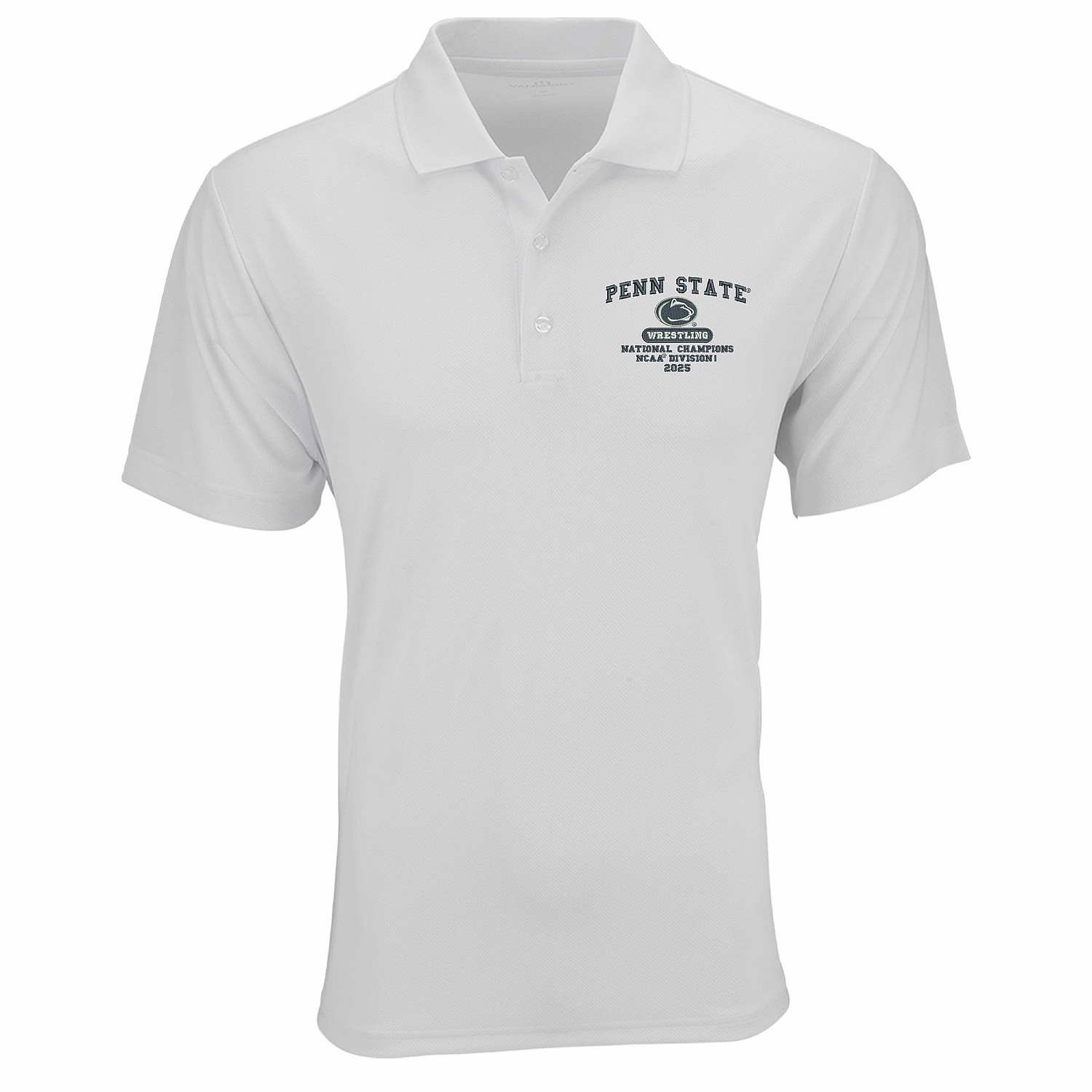 Penn State 2025 Wrestling National Champions White Performance Polo ...
