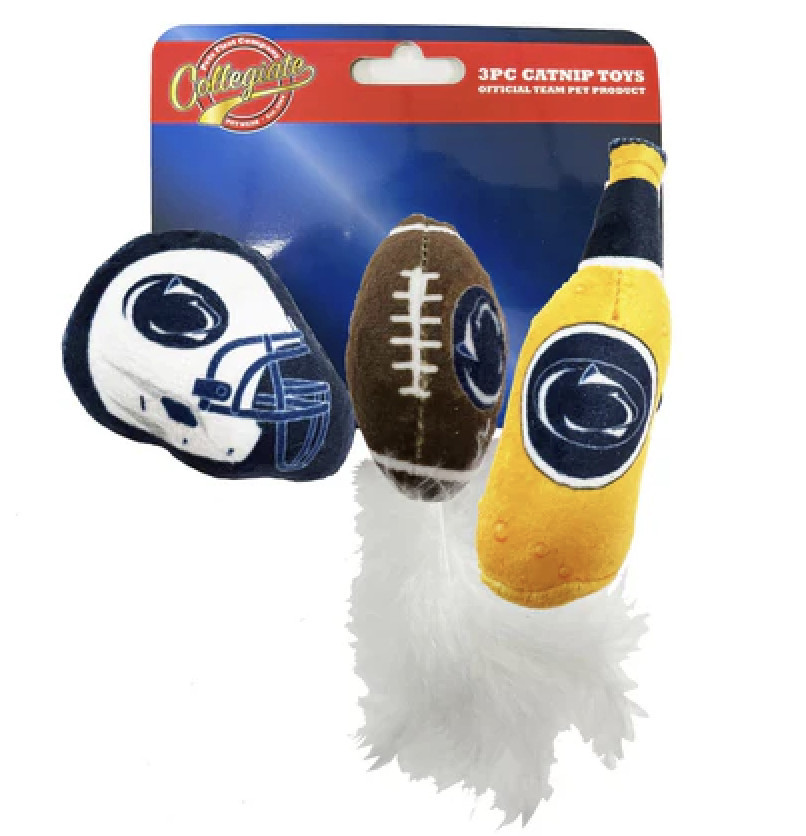 Penn State 3pc Cat Nip Toy Set Nittany Lions (PSU)