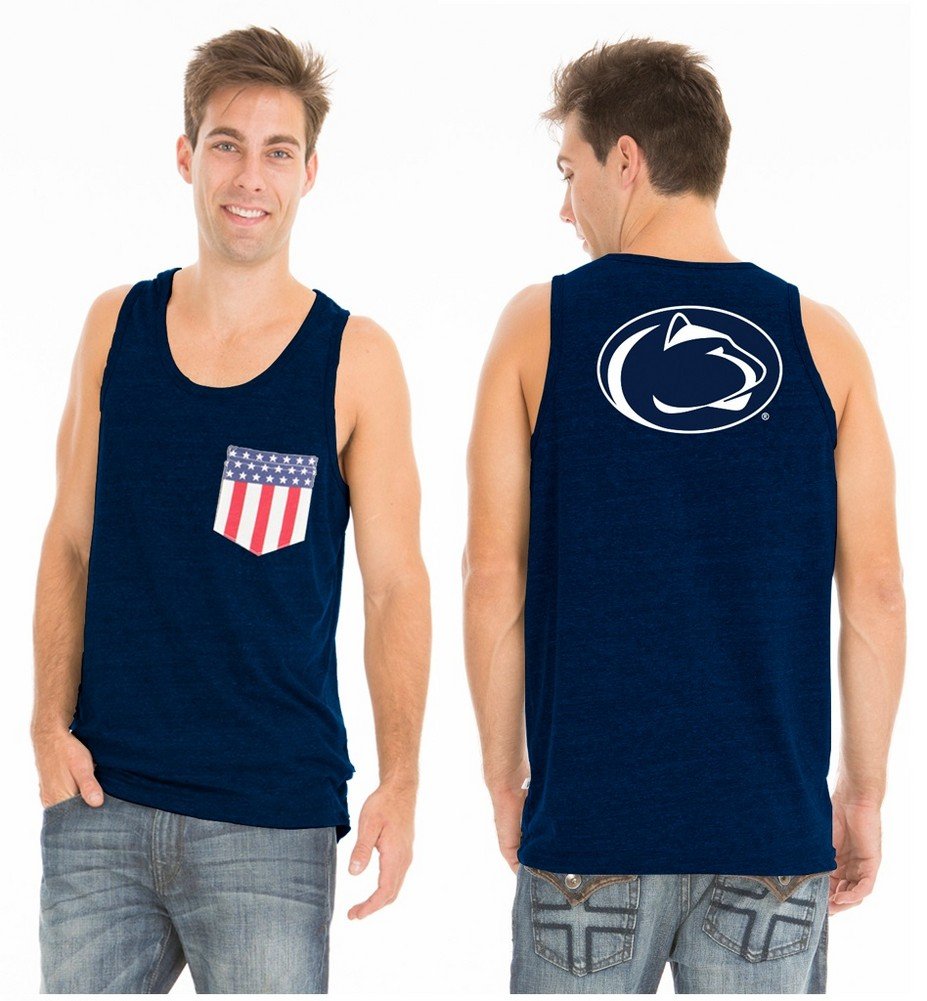 Penn State American Flag Tank Top Navy Nittany Lions (PSU)