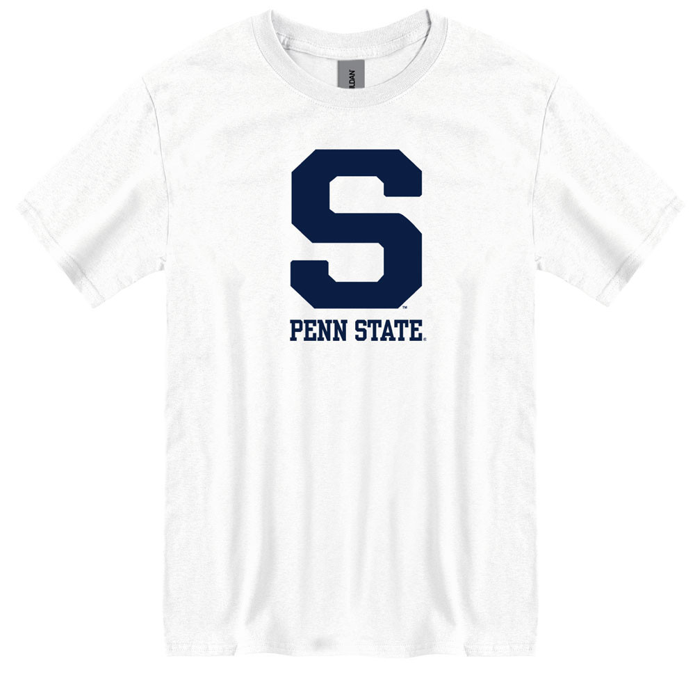 Penn State Big Block S T-Shirt White Nittany Lions (PSU)