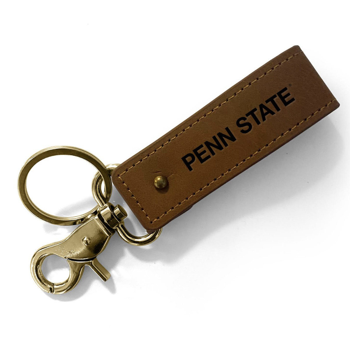 Penn State Brown Leather Foldover Keychain Nittany Lions (PSU)