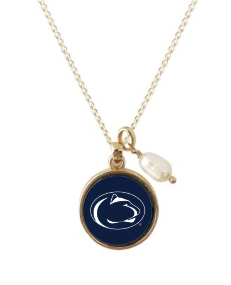 Penn State Gold Chain Pearl Necklace Nittany Lions (PSU)
