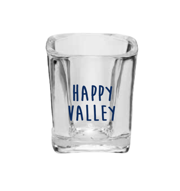 Penn State Happy Valley Square Shot Glass Nittany Lions (PSU)