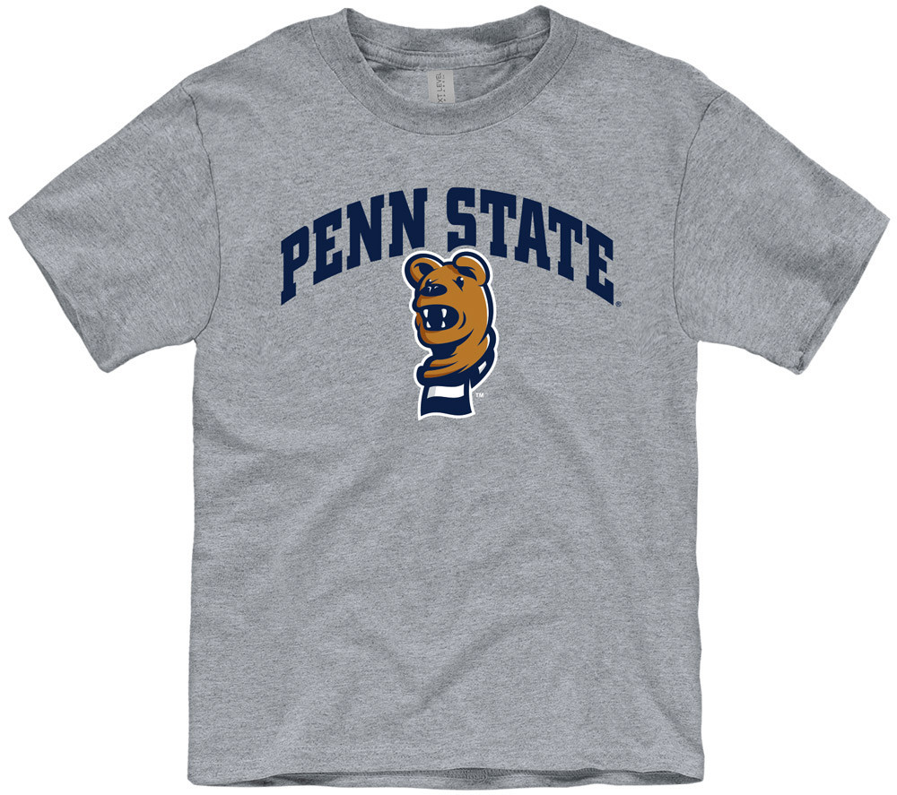 Penn State Kids Nittany Lion Mascot Dark Heather Grey Tee Nittany Lions ...