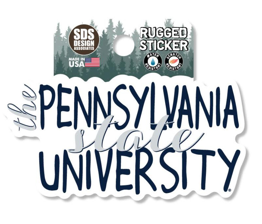 Penn State The Pennsylvania State University Rugged Sticker Nittany ...
