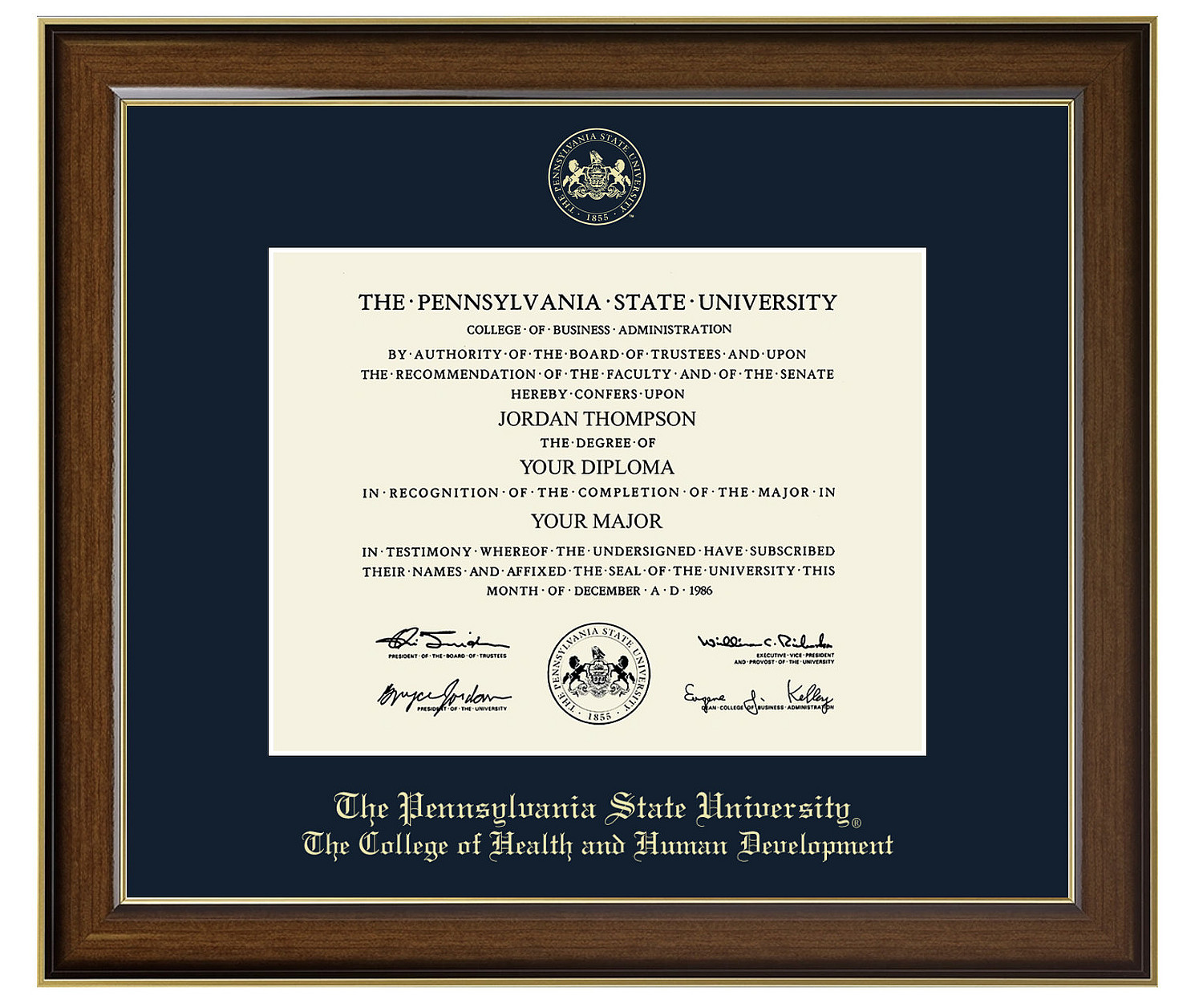 Penn State University College of Health and Human Development Gold ...