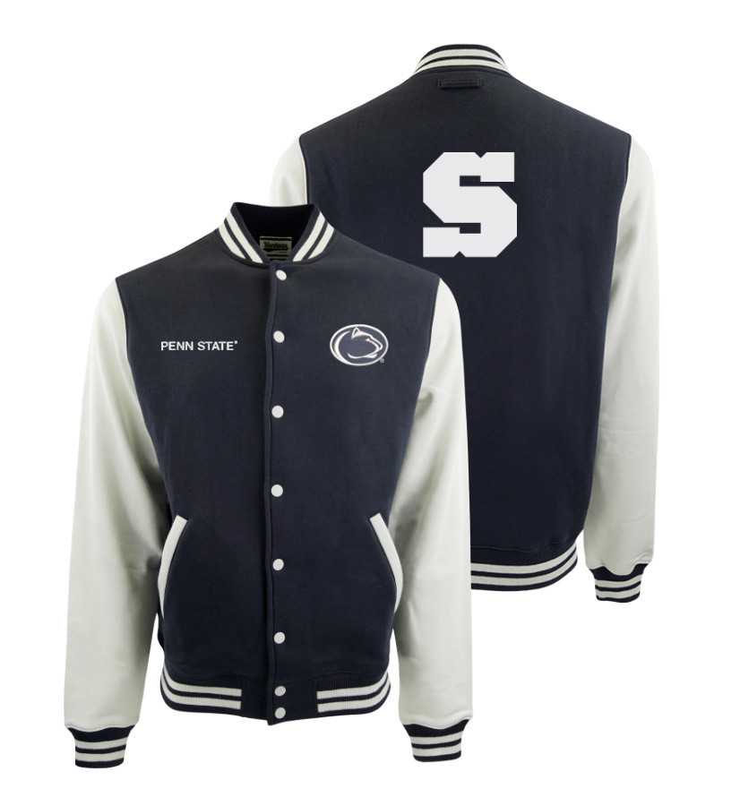 Penn State Nittany Lions Embroidered Full-Snap Varsity Jacket Nittany ...