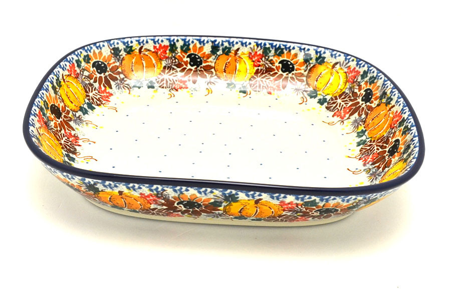 Polish Pottery Baker - Shallow Rectangular - Medium - Unikat Signature - U4741 158-U4741